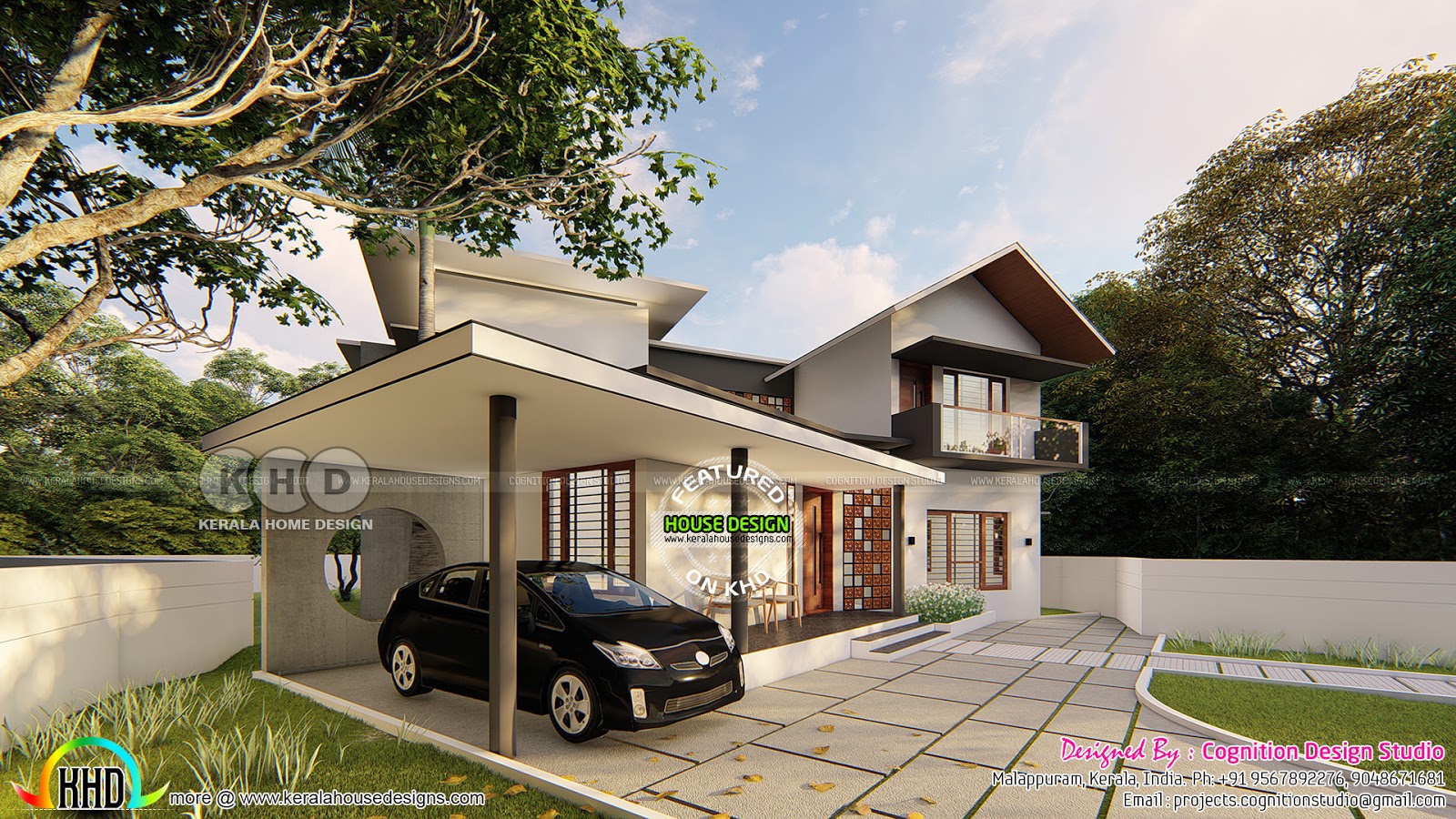 Tropical Contemporary house by Cognition Design Studio