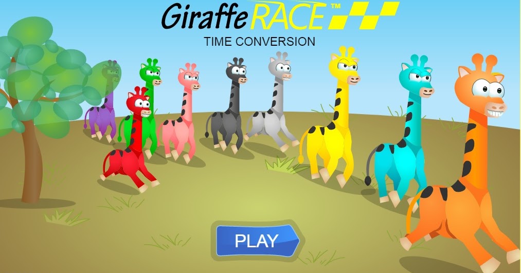 Matemáticas 3º primaria: GIRAFFE RACE- Juego para practicar las horas.