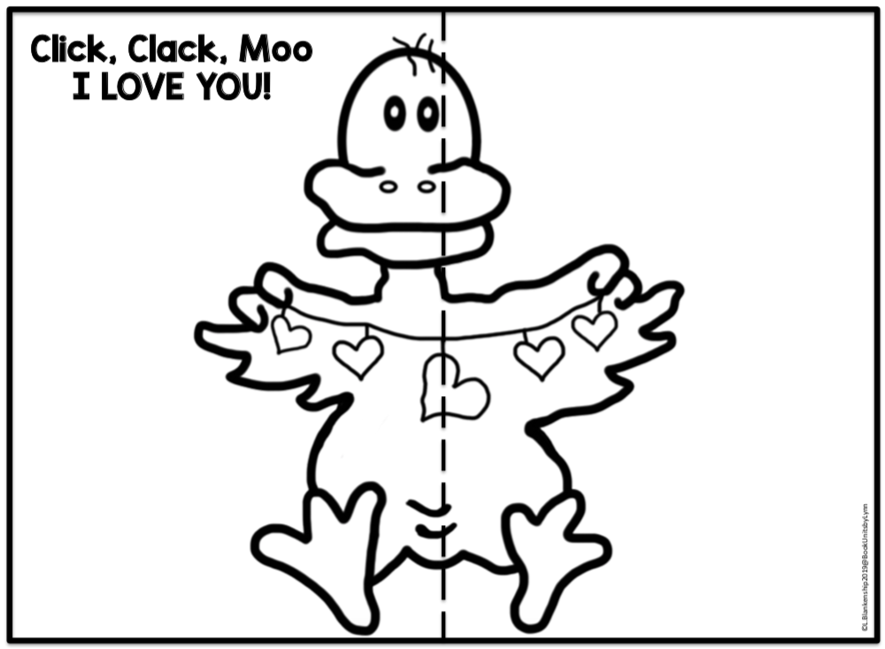CLICK, CLACK, MOO I LOVE YOU! BOOK CRAFT ~ Book Units by Lynn