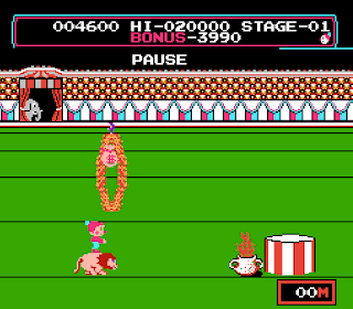 Classic Gaming Blog: Circus Charlie (Famicom) Review