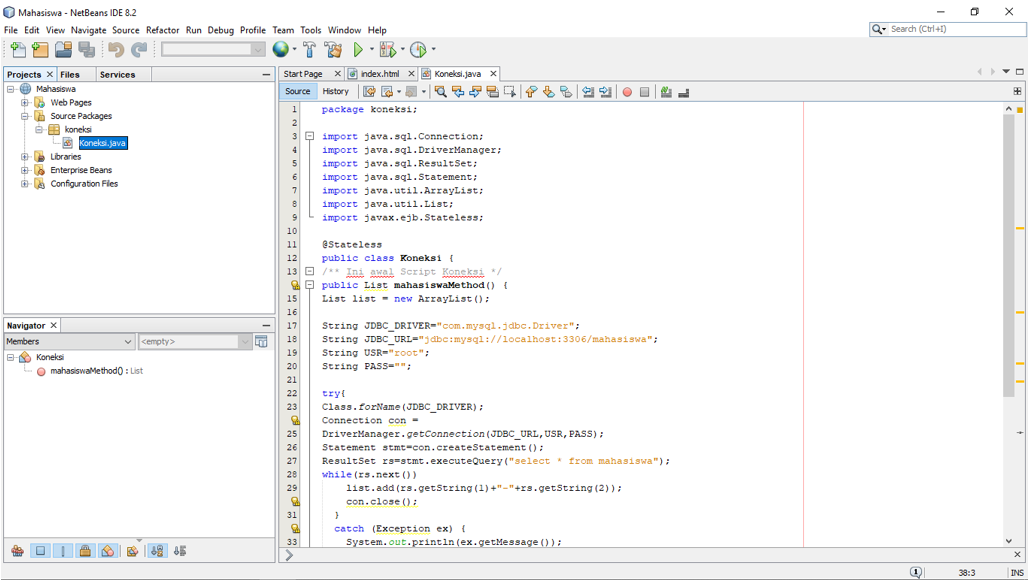 Cara Menampilkan Data dan Database dengan Netbeans