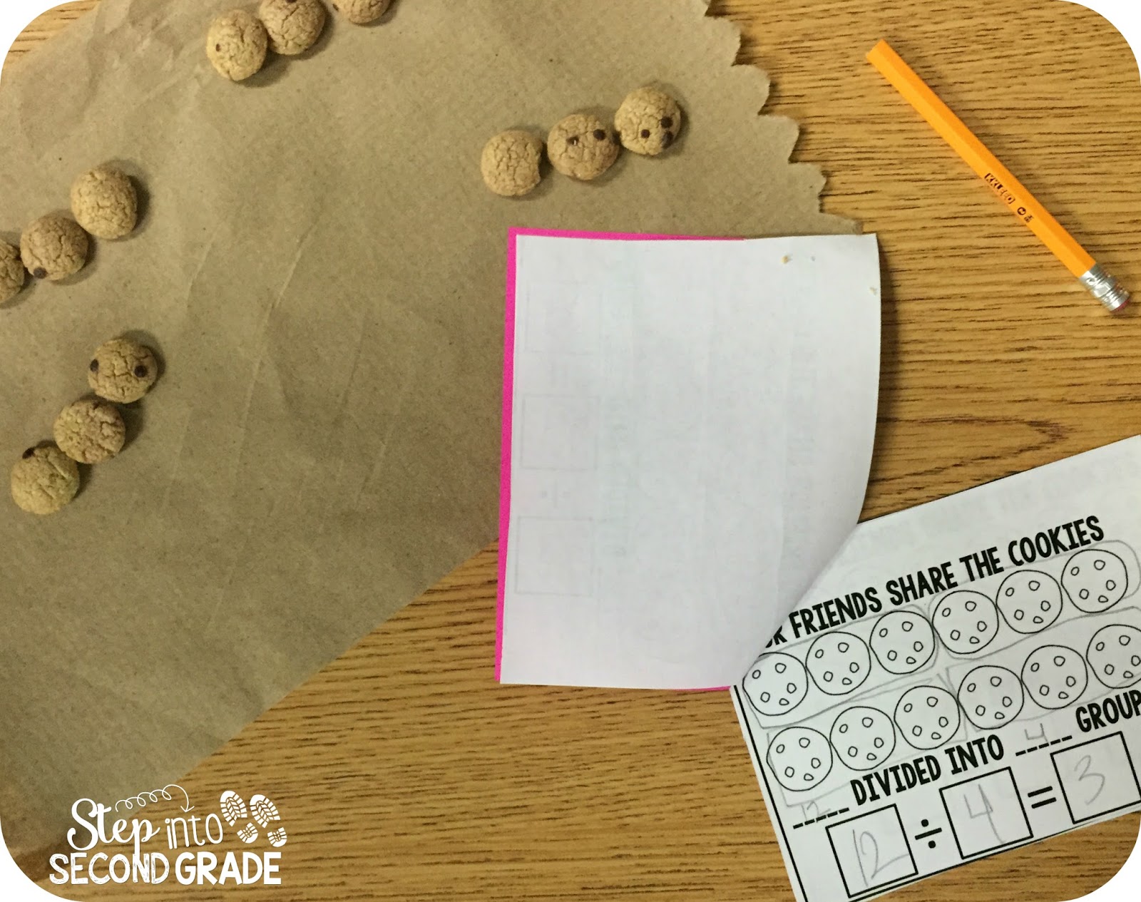 Dividing with Cookies and a FREEBIE | Step into 2nd Grade with Mrs ...