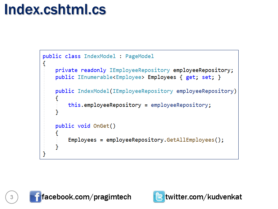 Sql Server Net And C Video Tutorial List Razor Page Slides