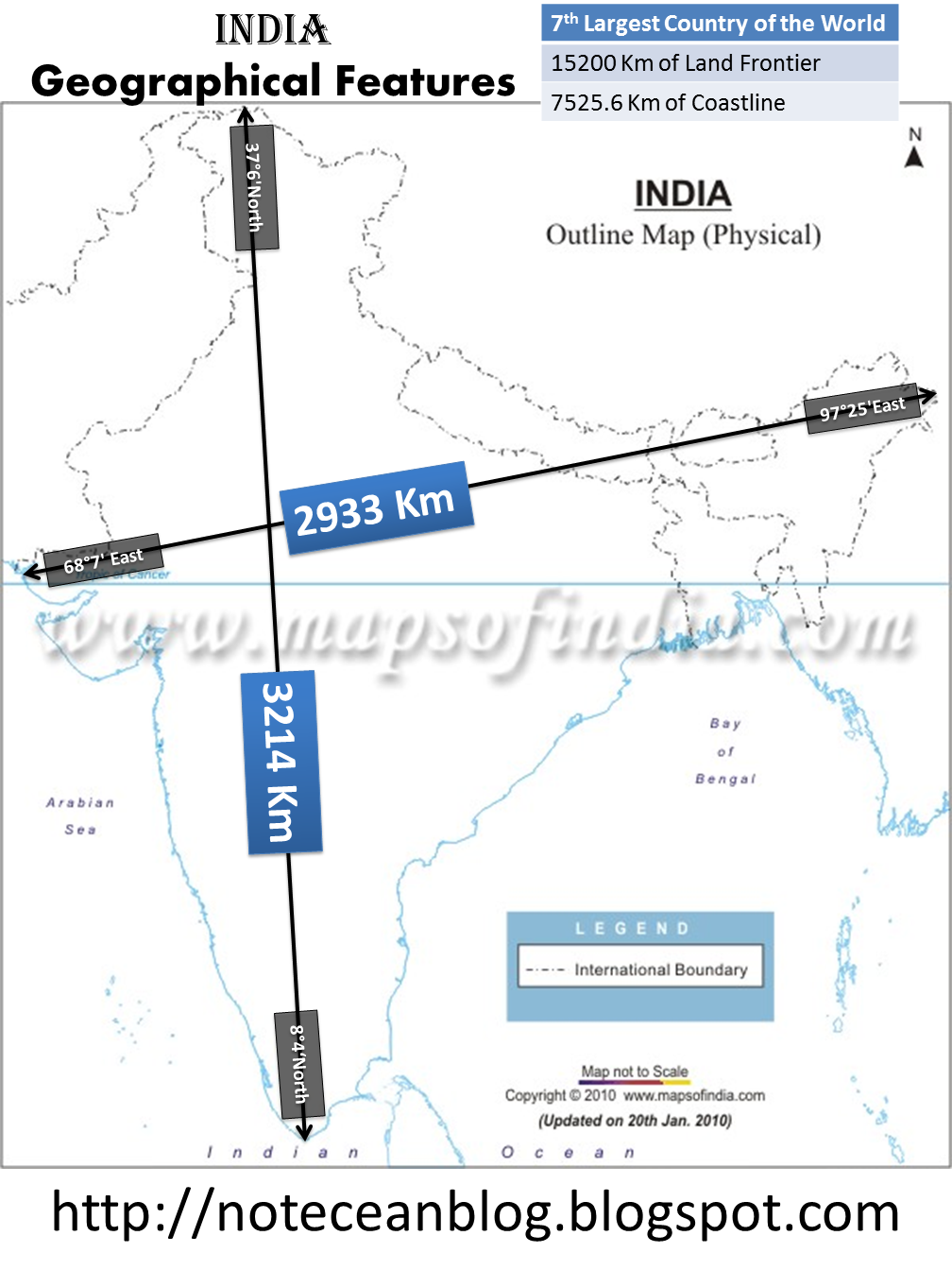 Information Blog: India Geographical Features at a Glance: Graphic View