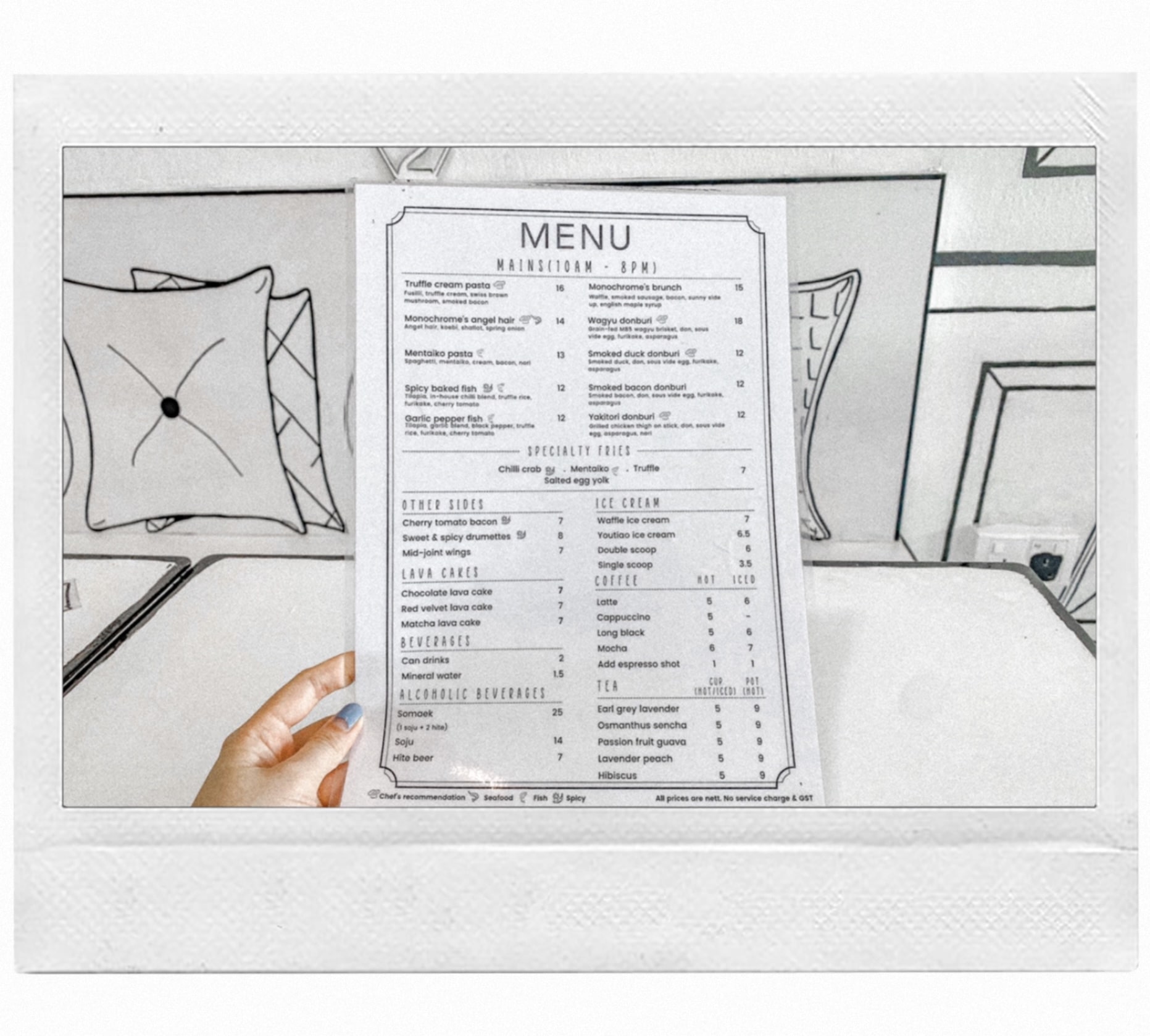 Cafe Monochrome @ Syed Alwi Road: 2D Cafe Food Review - Faithfullyours