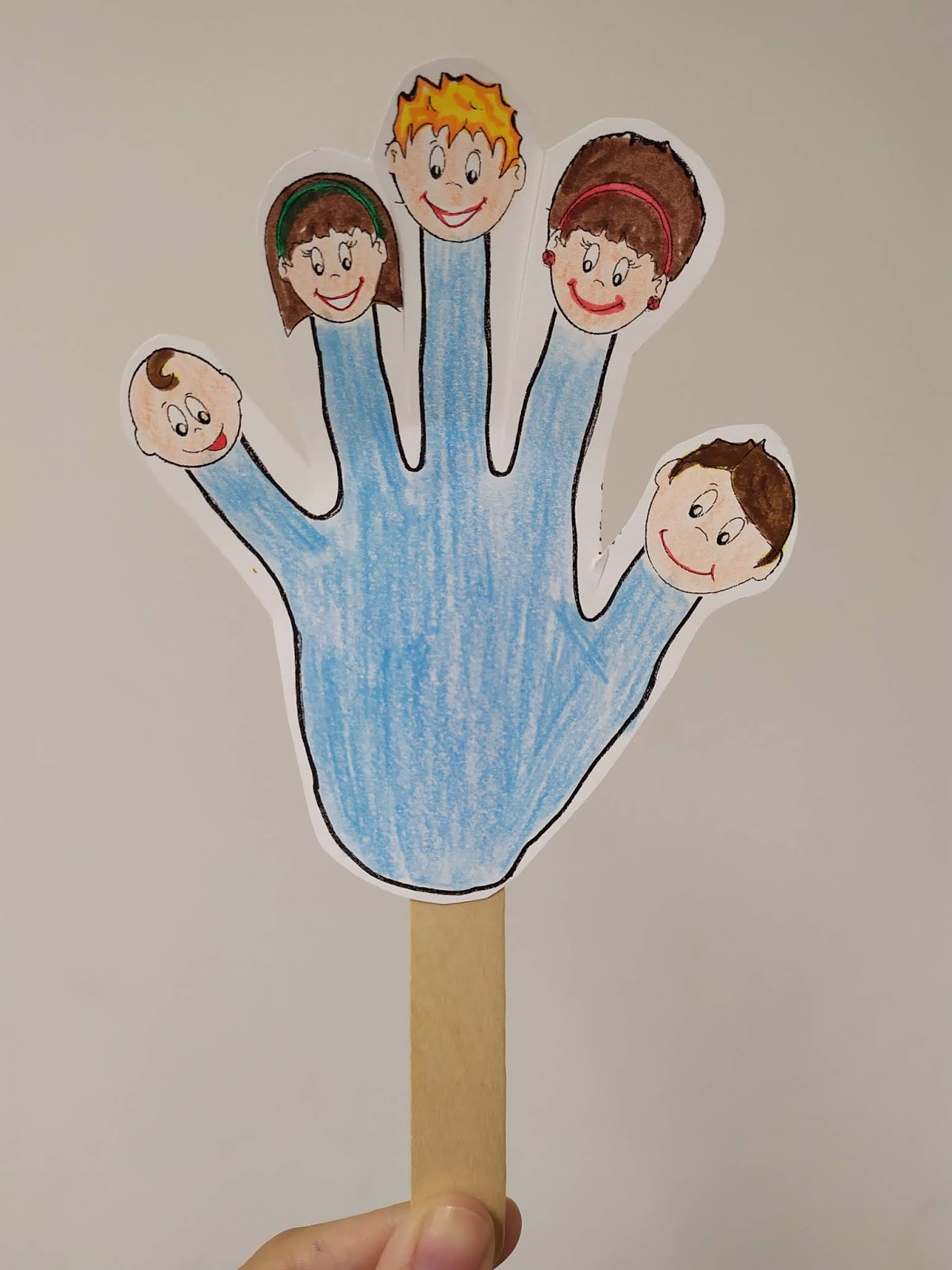 My English Class Finger Family Craft my-english-class-finger-family-craft
