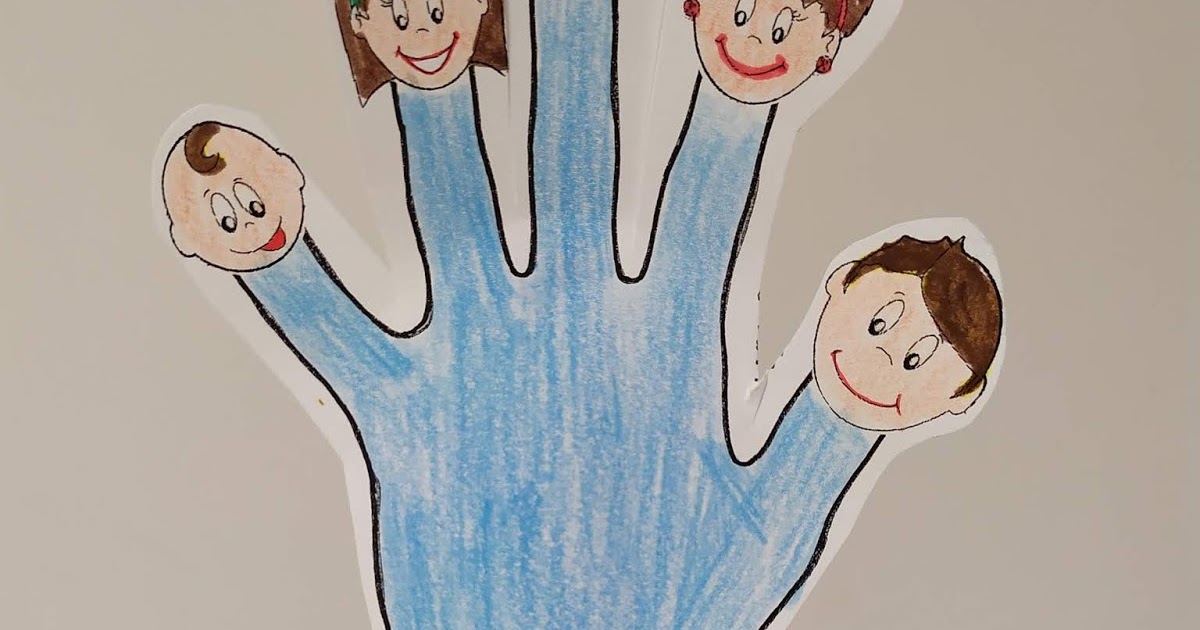 My English class: Finger family craft