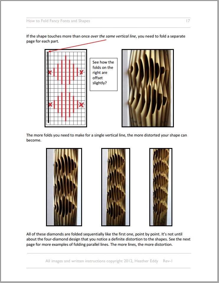 How to Fold Fonts and Shapes (Fancy Fonts)