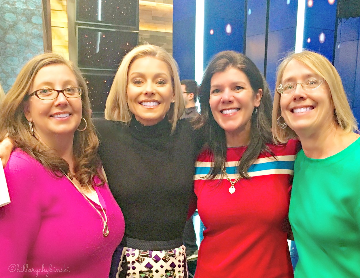 By the way, Kelly Ripa totally complemented my friend Stephanie on her ...