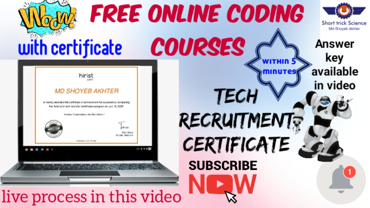 Free Coding Certificate