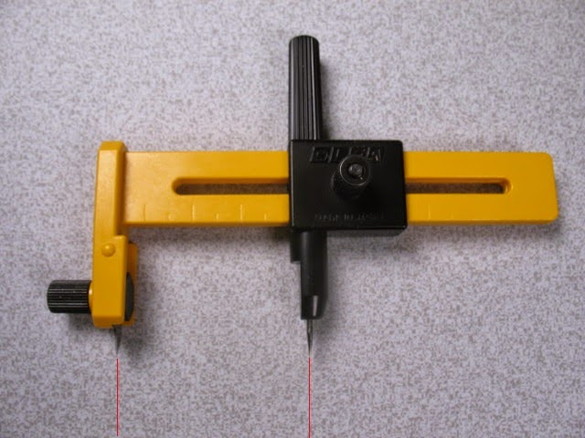 A 28mm Brain: Circle Cutter. Segment Marker. Strip Cutter. Seamstress Ruler