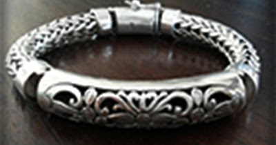 perhiasan aksesoris cowok gelang cowok gelang perak bali borobudur ...