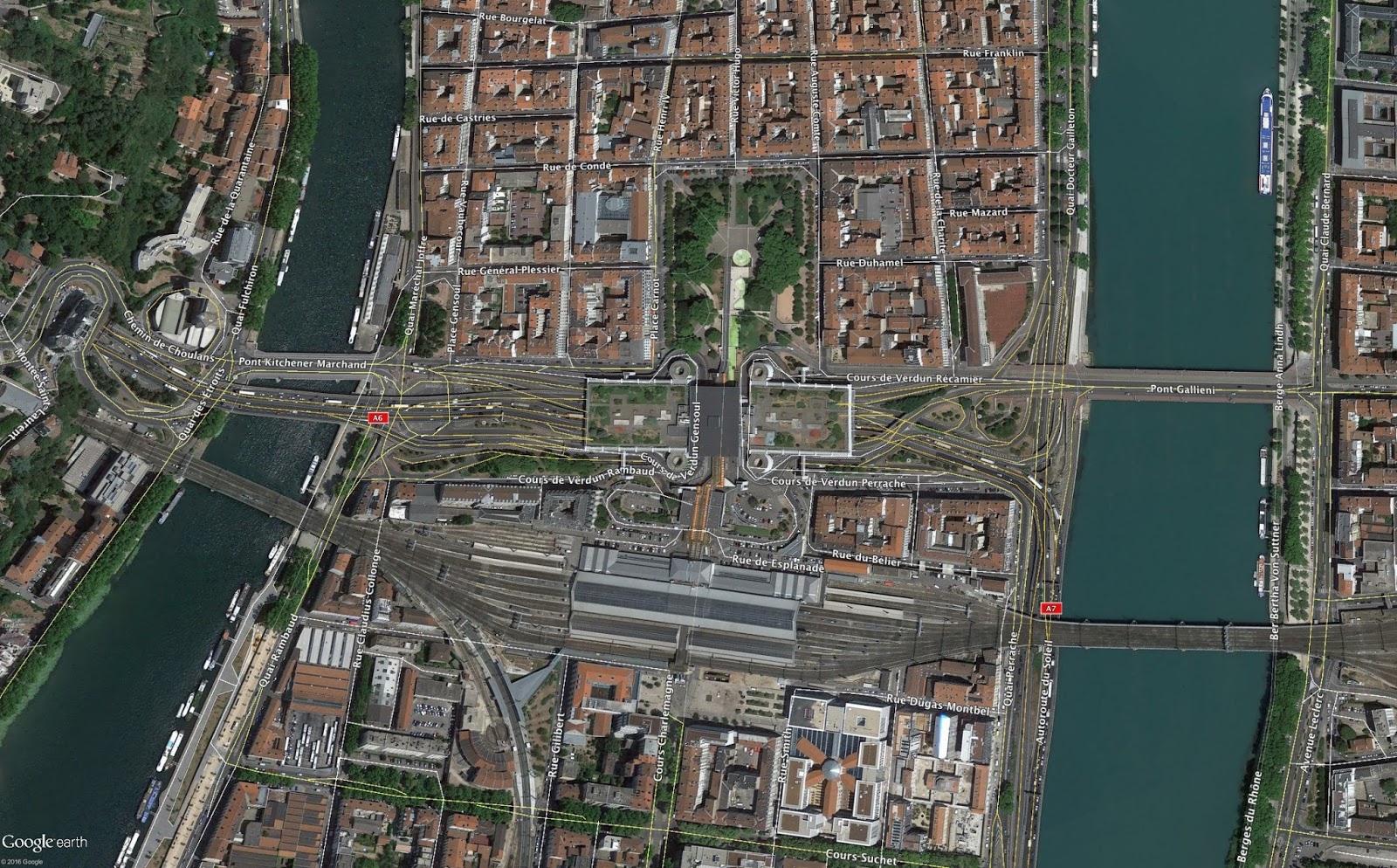 Bridge of the Week: Bridges of Lyon, France: Pont Gallieni across the ...