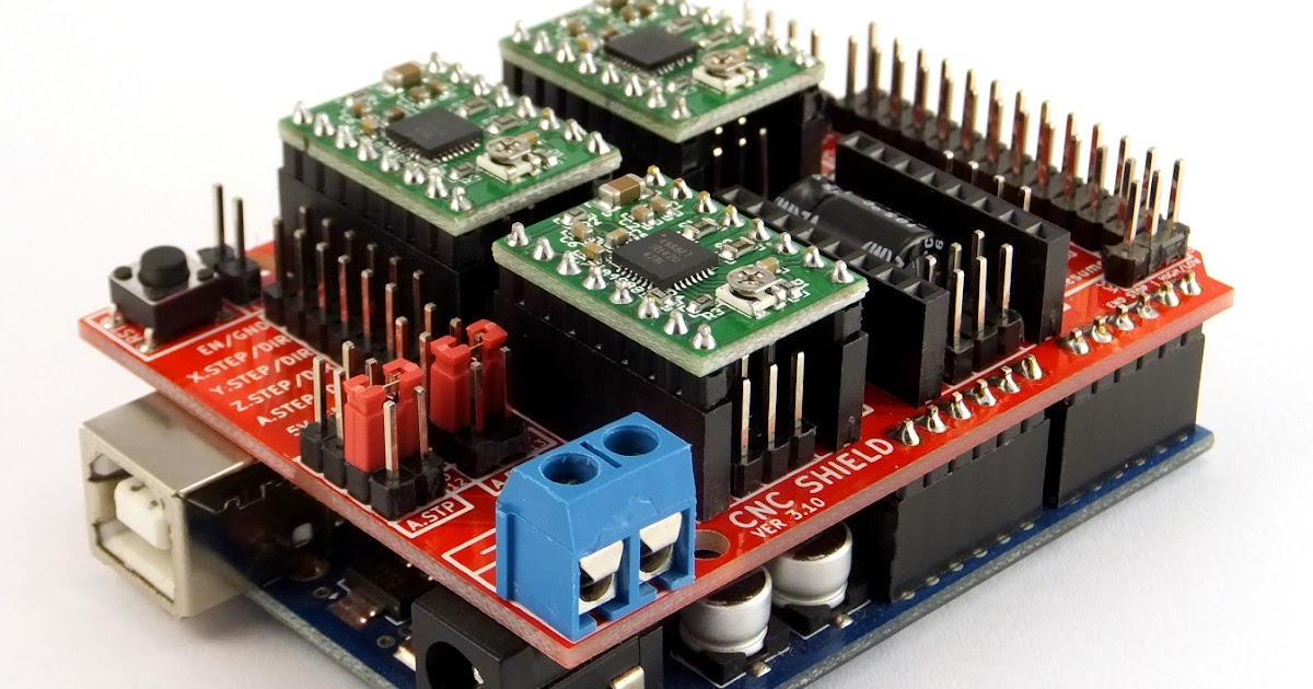 [CNC] Hướng dẫn kết nối, cài đặt KIT Arduino Uno và CNC Shield v3 ...