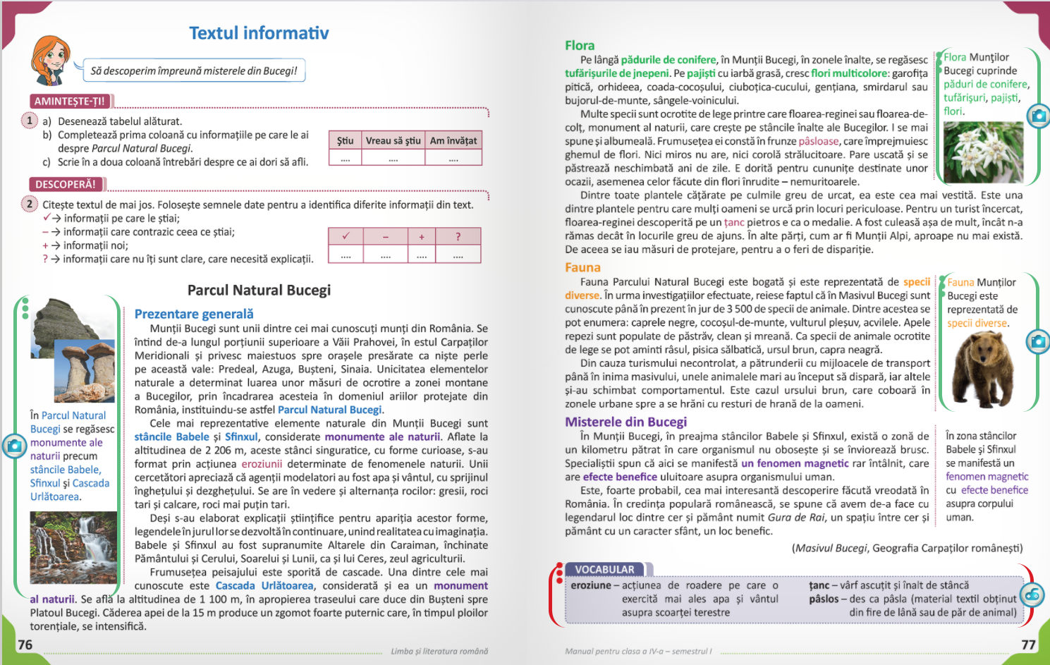 Clasa mea din Heliade Rădulescu: Textul informativ