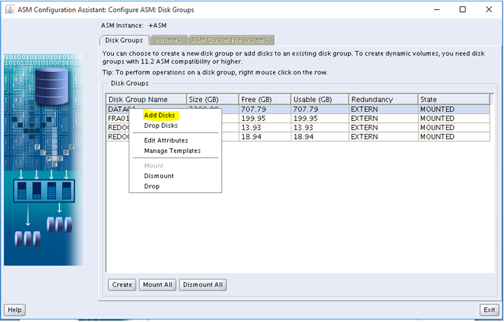 Davis Apps DBA: Adding ASM Disk to existing Diskgroup