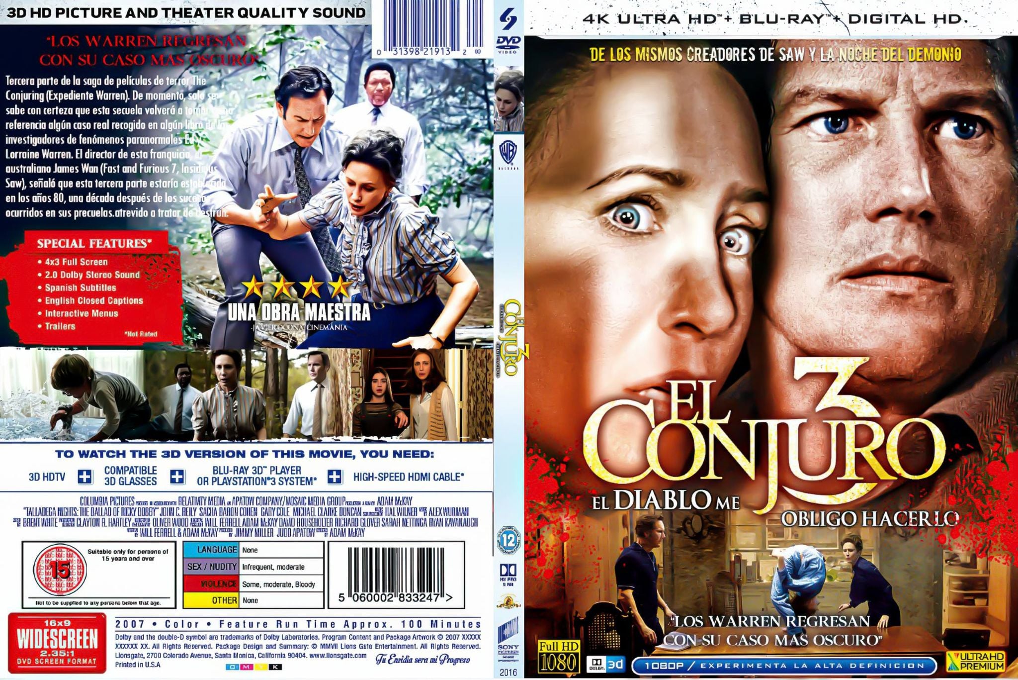 Cover: El conjuro 3: el diablo me obligó a hacerlo The Conjuring: The ...