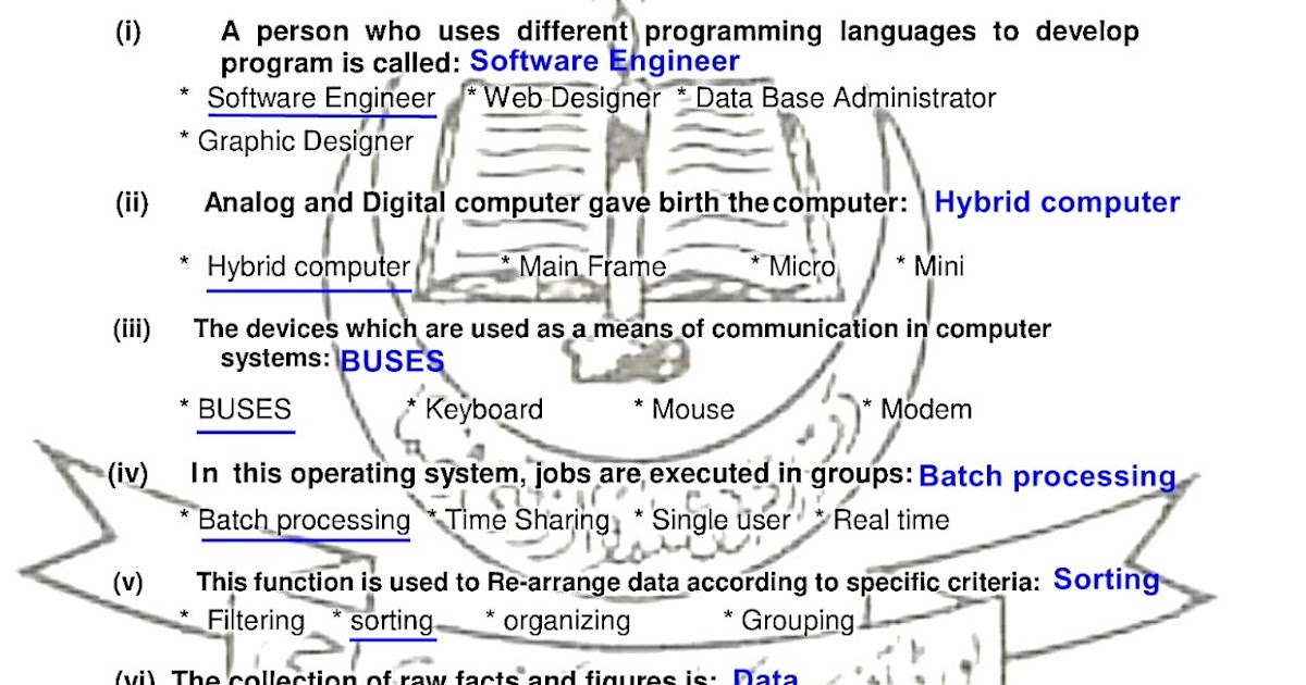 Education Is The Key To Success: Computer Theory And Practical - Solved ...