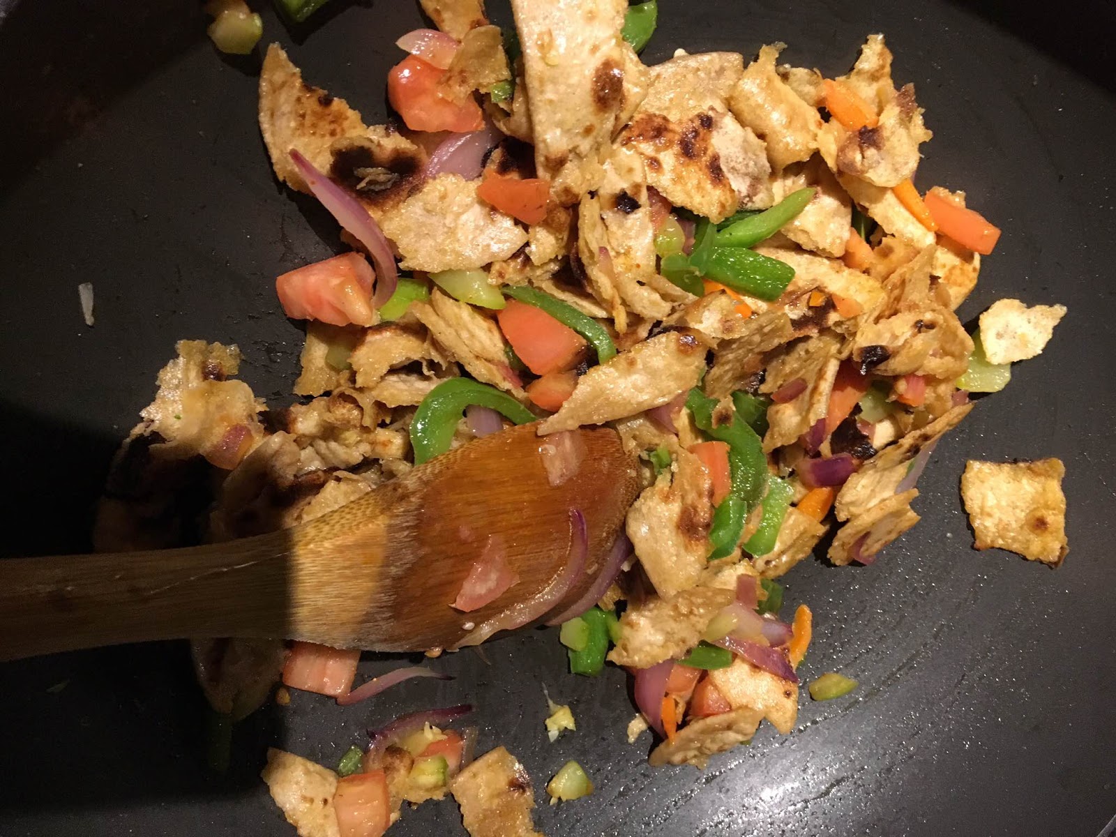 Yummy food in Tummy: Indo-chinese Fried Chapati