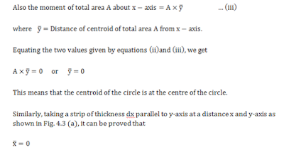 Centroid formula for all shapes of an area element: how to find centroid