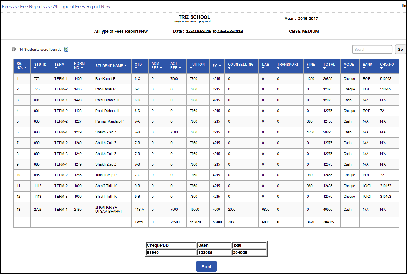 Fees Management System | Schools - Colleges - Institutes