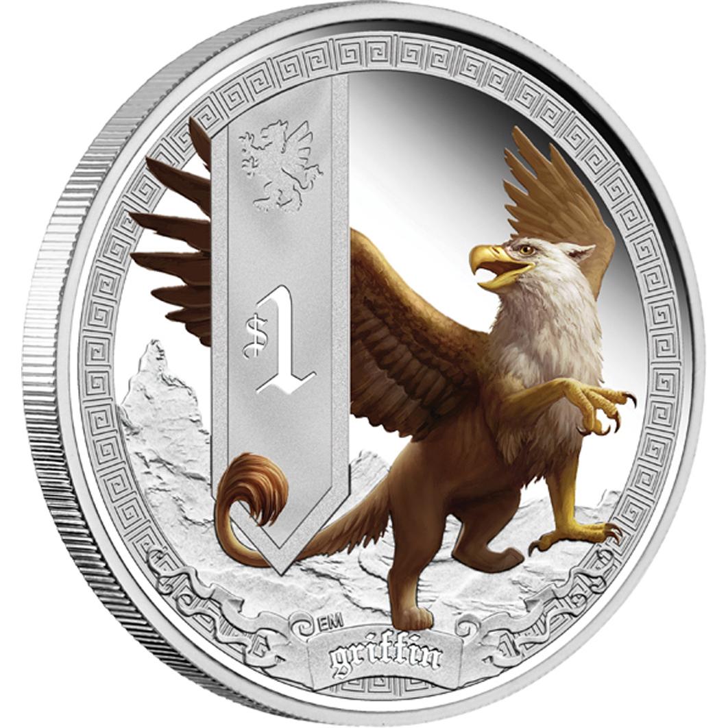Gold Silver Art: Mythical Creatures Series - Griffin 2013 1 oz Silver ...