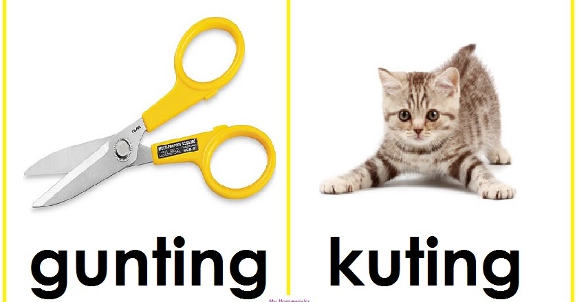 My Homeworks: MAGKASINGTUNOG NA SALITA GUNTING-KUTING