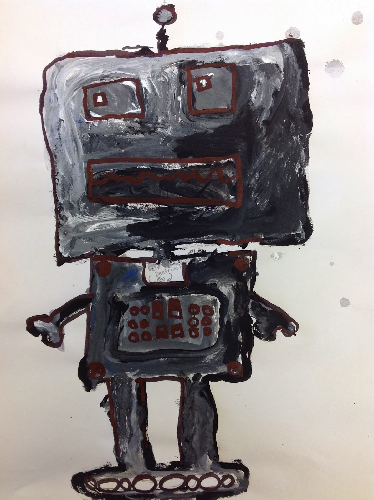 Miss Arty Pants: Fourth Grade Robots