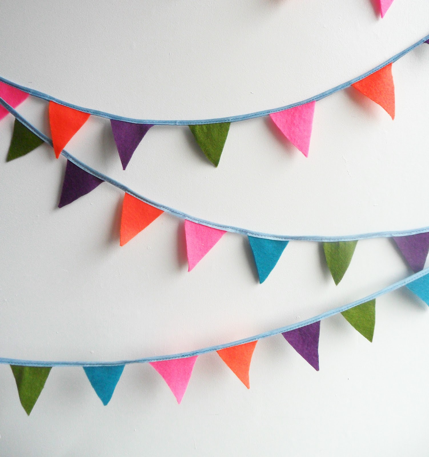 Teawagontales: a quick little how to ..felt bunting ....