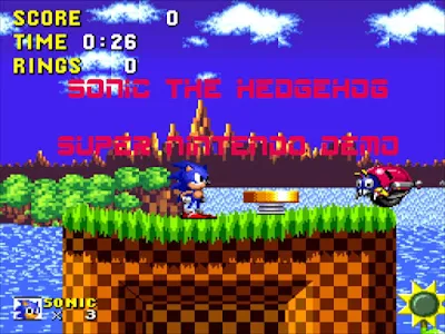Sonic the Hedgehog demo para la Super Nintendo | Retro Playing BCN