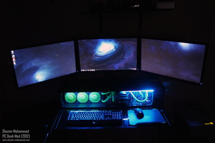 DIY PC Desk Mods: PC Desk/Case Mod by Shazim Mohammad