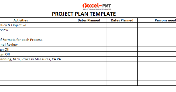 Project Plan Template - Project Management | Small Business Guide