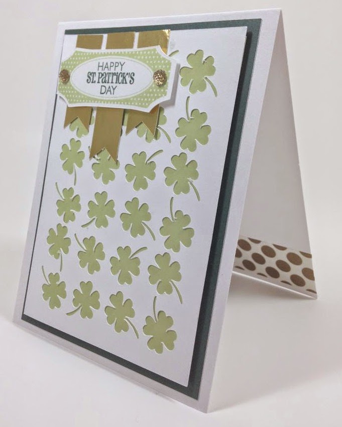 Courtney Lane Designs: Cricut Artfully Sent Four-leaf clover card