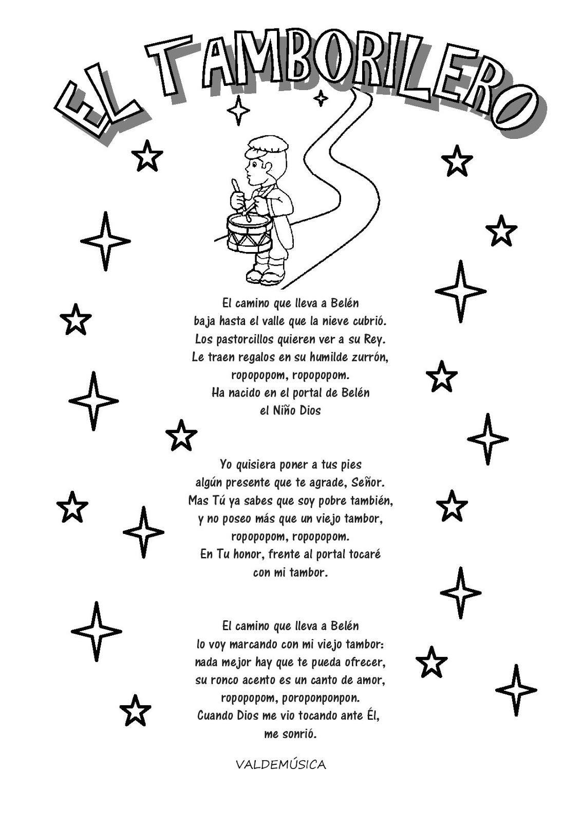 VALDEMÚSICA: SONIDOS DE NAVIDAD: LA HISTORIA DEL TAMBORILERO