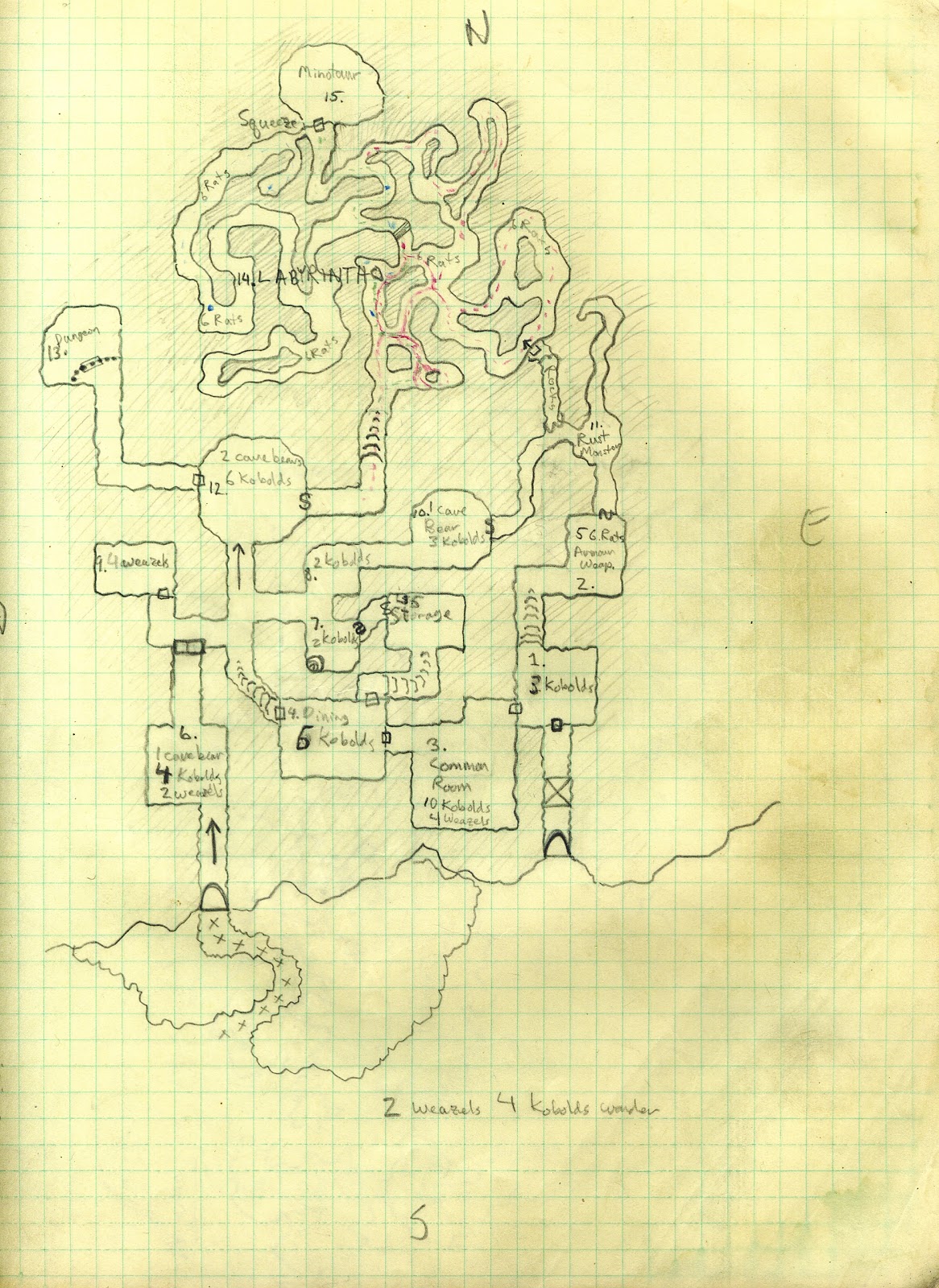 Minotaur Labyrinth Map