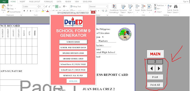 School Form 9 Generator for Elementary, Junior HS and Senior HS | Free ...
