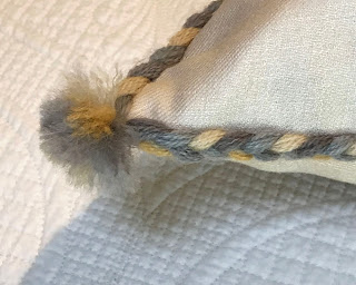 Pillow with Braided Cord Trim