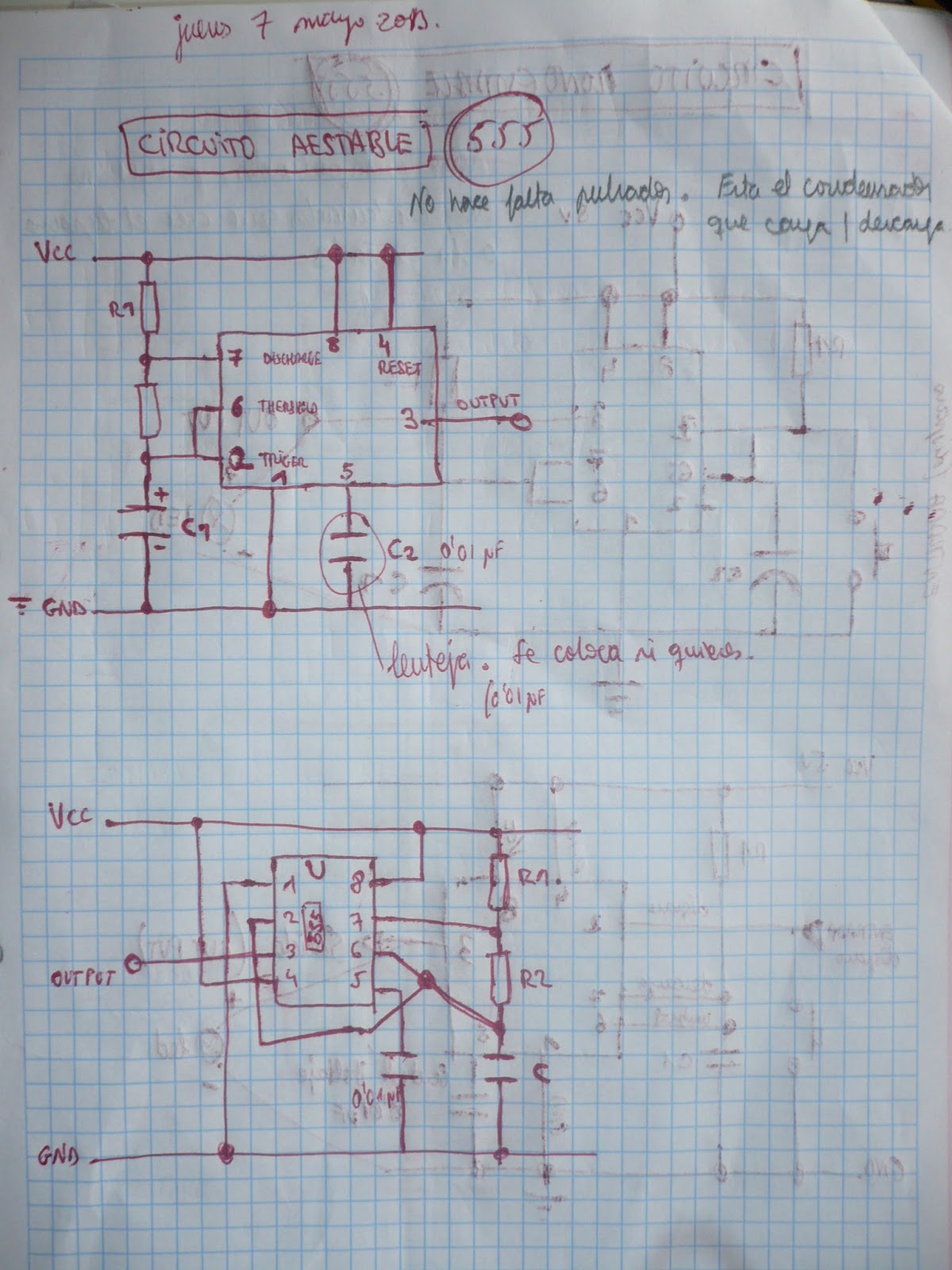jorge electronica general: DIFERENCIA ENTRE MONOESTABLE 55 Y AESTABLE 555
