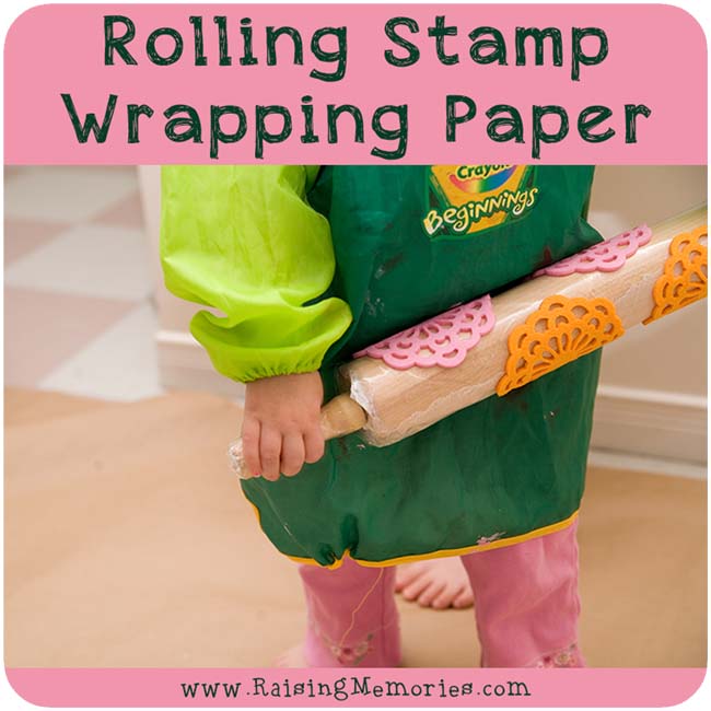 Rolling Stamp Wrapping Paper
