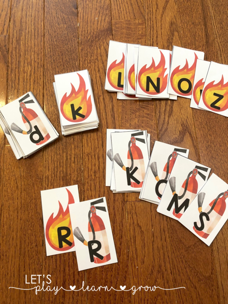 Fire Safety Centers for Preschool and Kindergarten | Lets Play.Learn.Grow