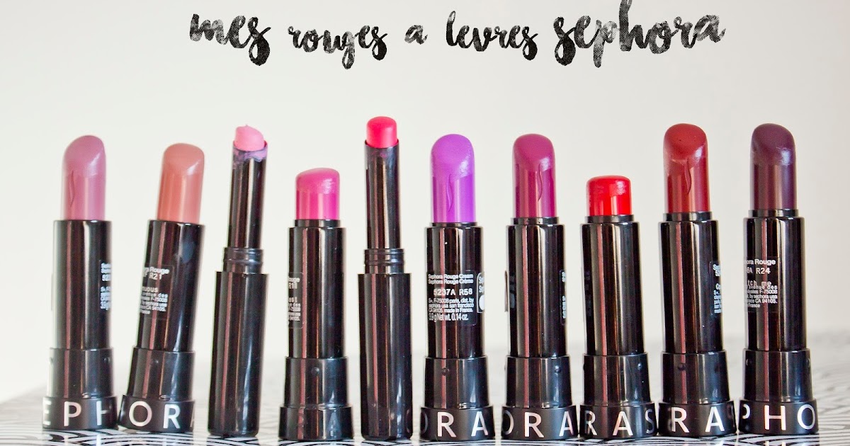 Blog mode : The Shoppeuse: Mes rouges à lèvres SEPHORA