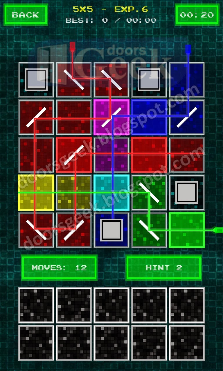 Laser Puzzle Free [Yellow 5x5] Level 6 ~ Doors Geek