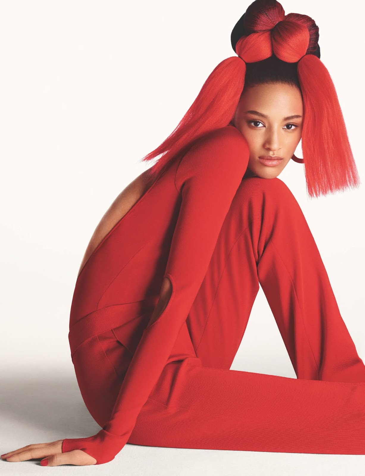 Achenrin Madit, Janaye Furman, Mona Tougaard & Precious Lee in Vogue UK ...