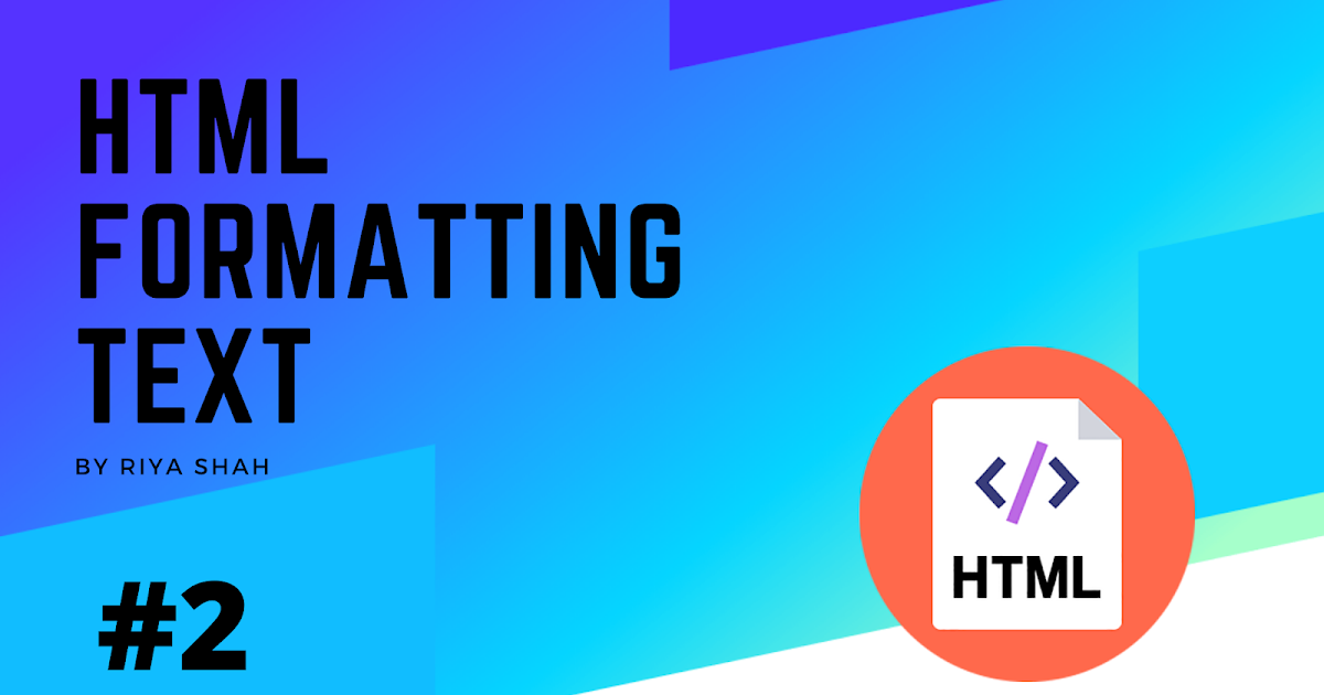 Html Formatting Text