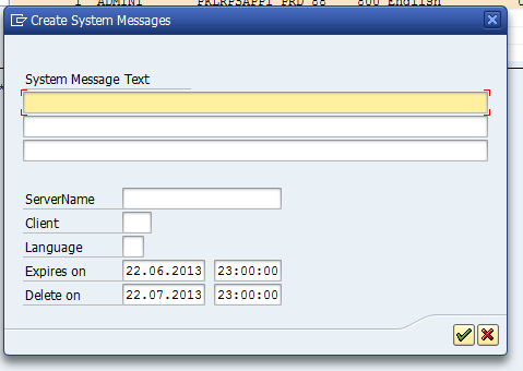 SAP Basis For Beginner: Post / Broadcast of System Message