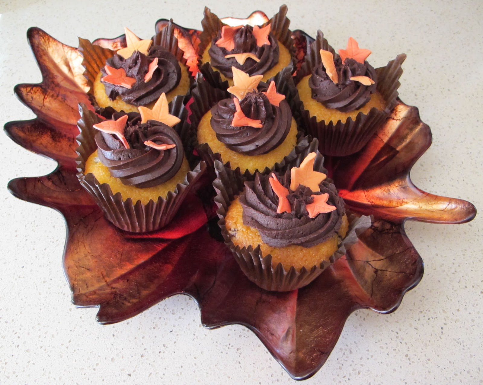 Fall Themed Birthday Cupcakes