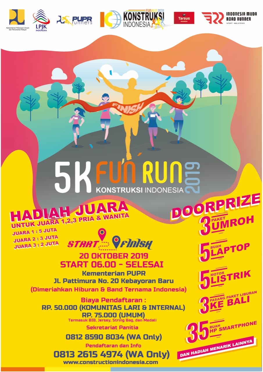 Konstruksi Indonesia Fun Run • 2019 – LariKu.info