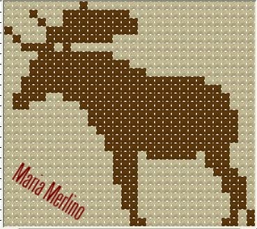 Color Charts and Tapestry by Maria Merlino: Woodland Animals Goose ...