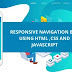 How to create a responsive top navigation bar using HTML , CSS and ...