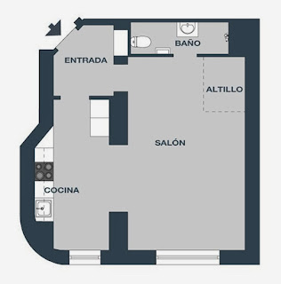 Marzua: Apartamento de 45 m2 muy bien aprovechados